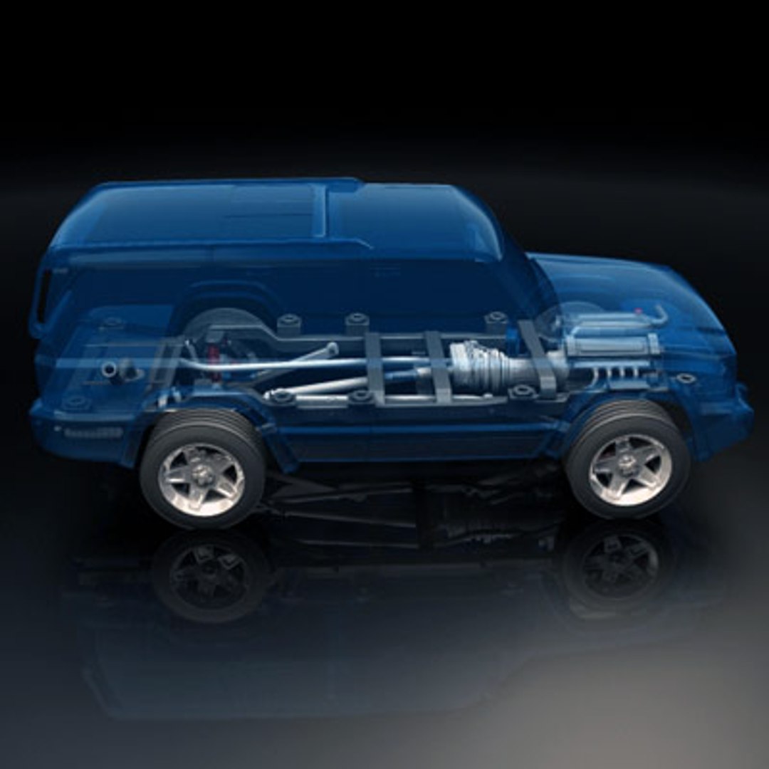 3d Model Suv Chassis X-ray