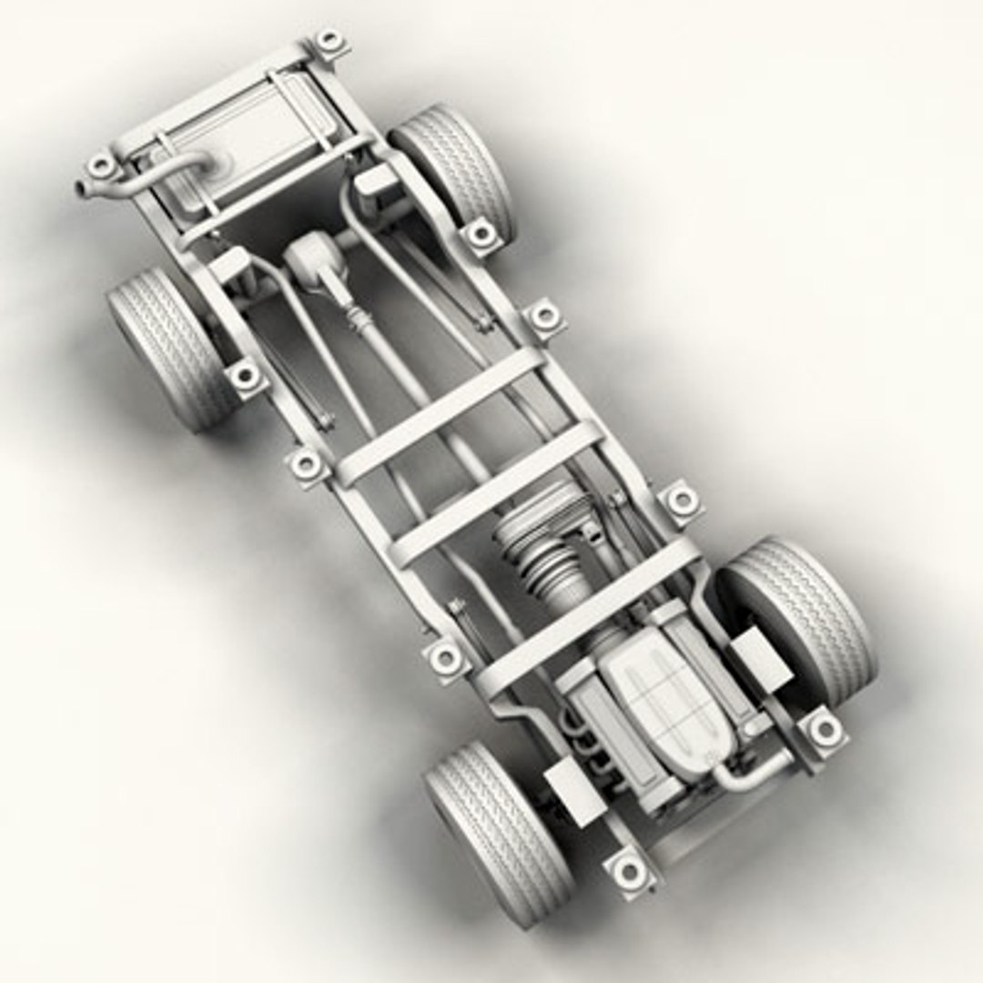 3d Model Suv Chassis X-ray