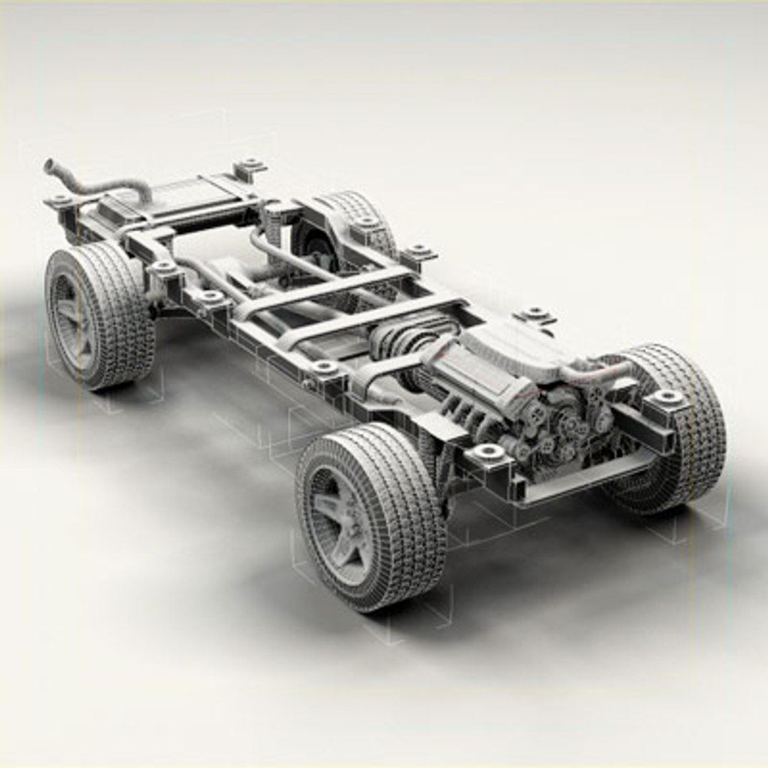 3d Model Suv Chassis X-ray