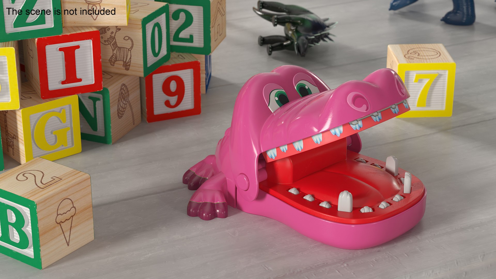 Pink Crocodile Dentist Model - TurboSquid 2370105