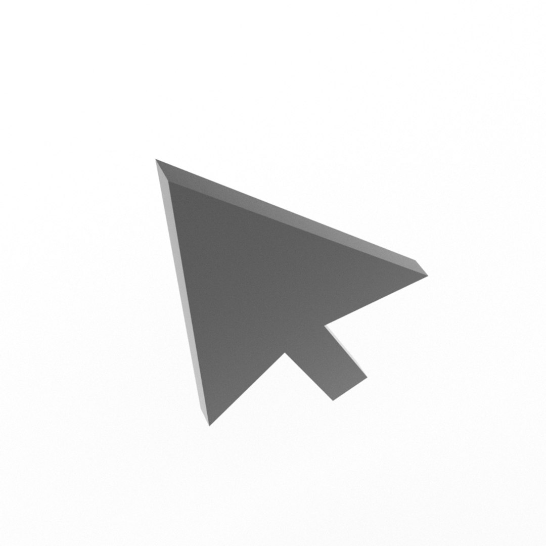 3D arrow cursor - TurboSquid 1626502