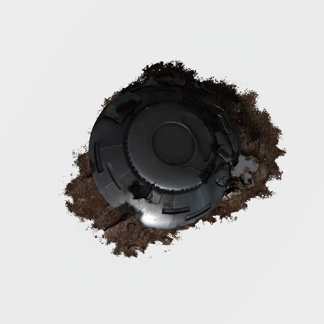 3D Crashed UFO Model - TurboSquid 2360517
