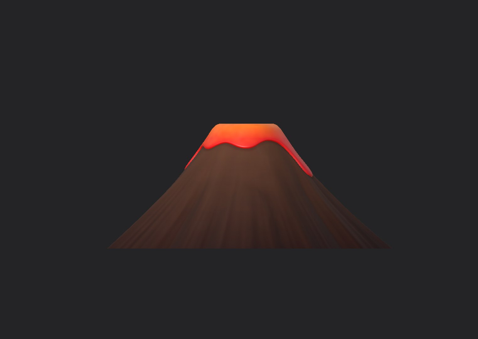 3D Volcano Cartoon - TurboSquid 1474131