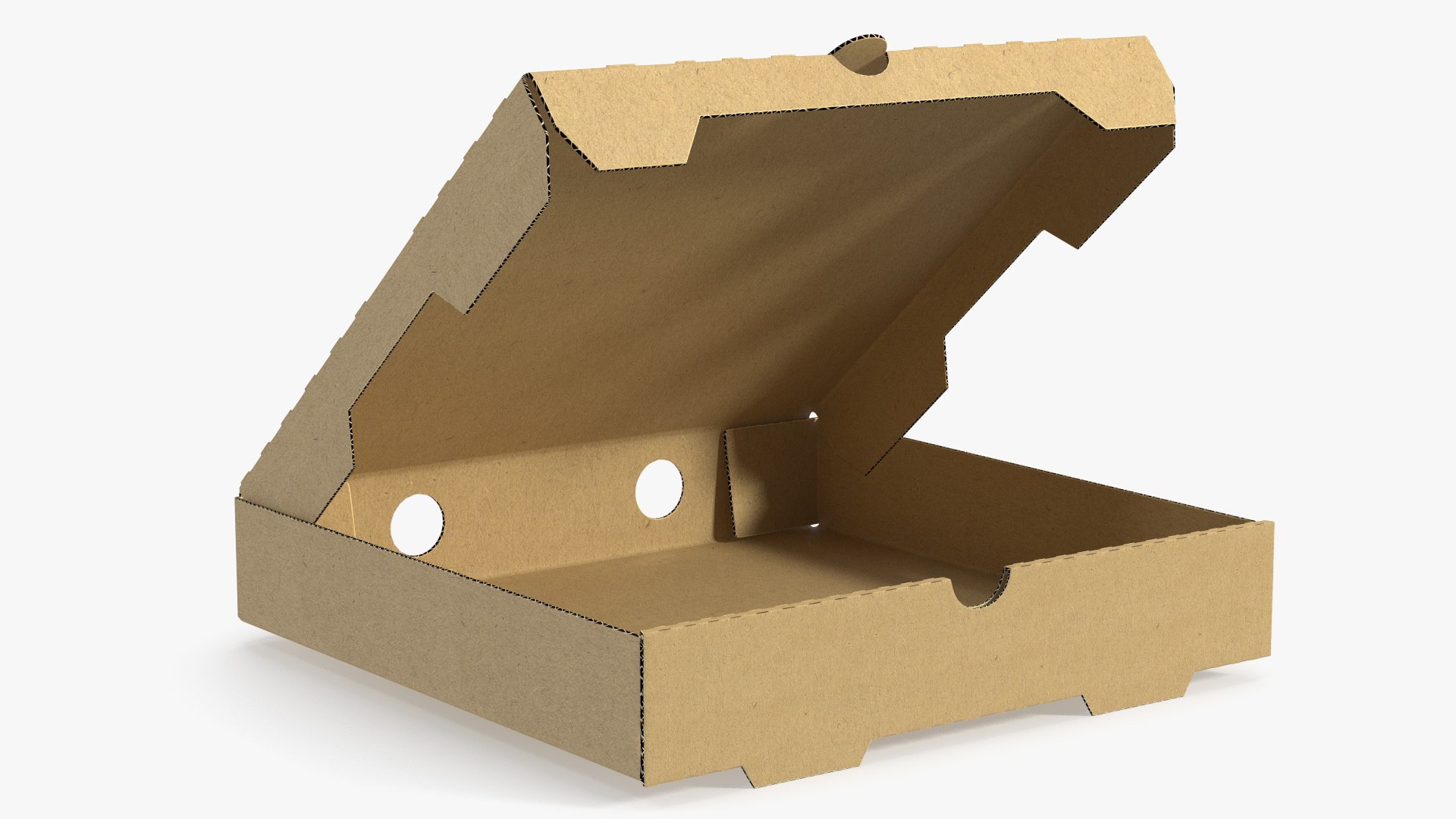 3D Open Pizza Box With Cartoon Tomato Design - TurboSquid 2389426