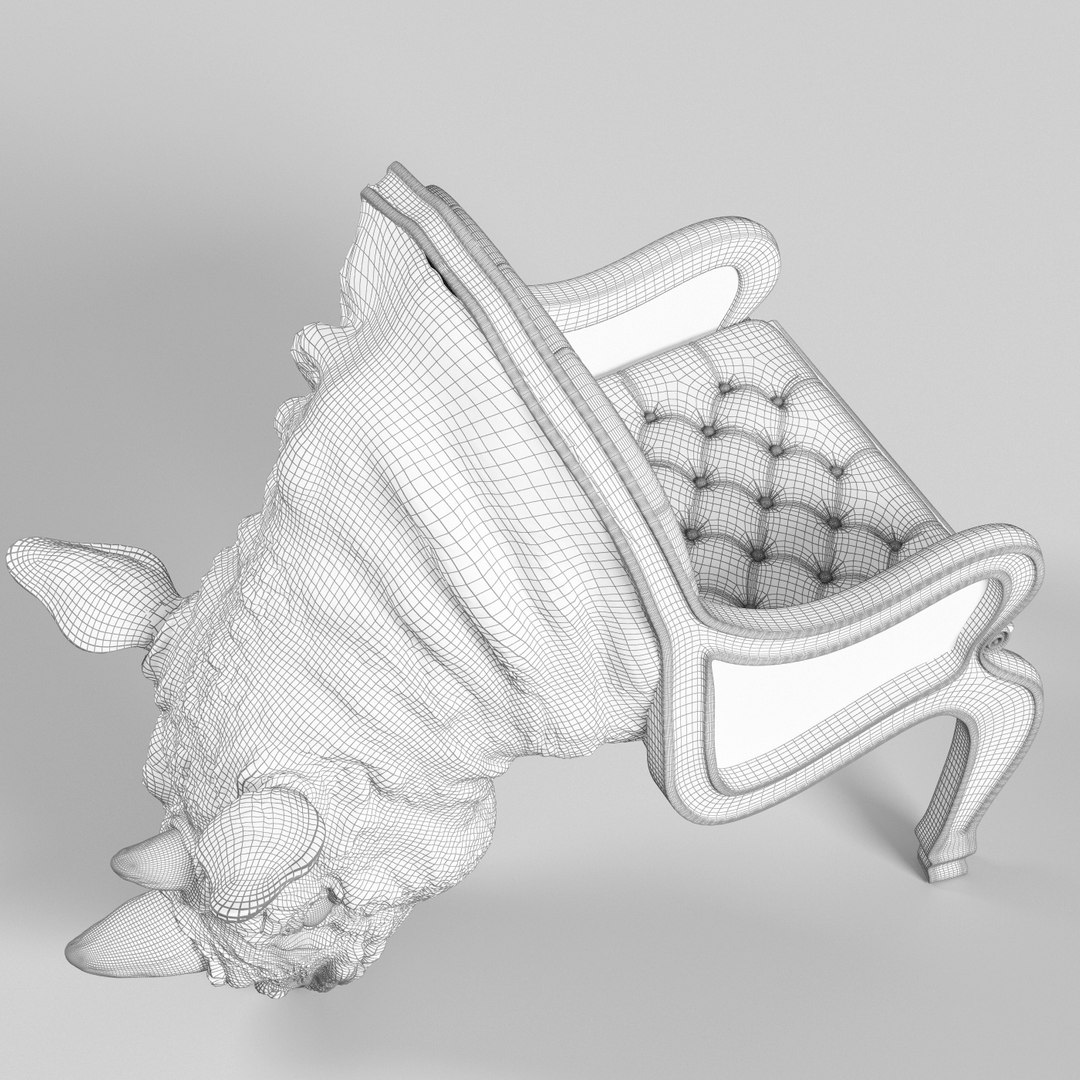 3d chair rhino