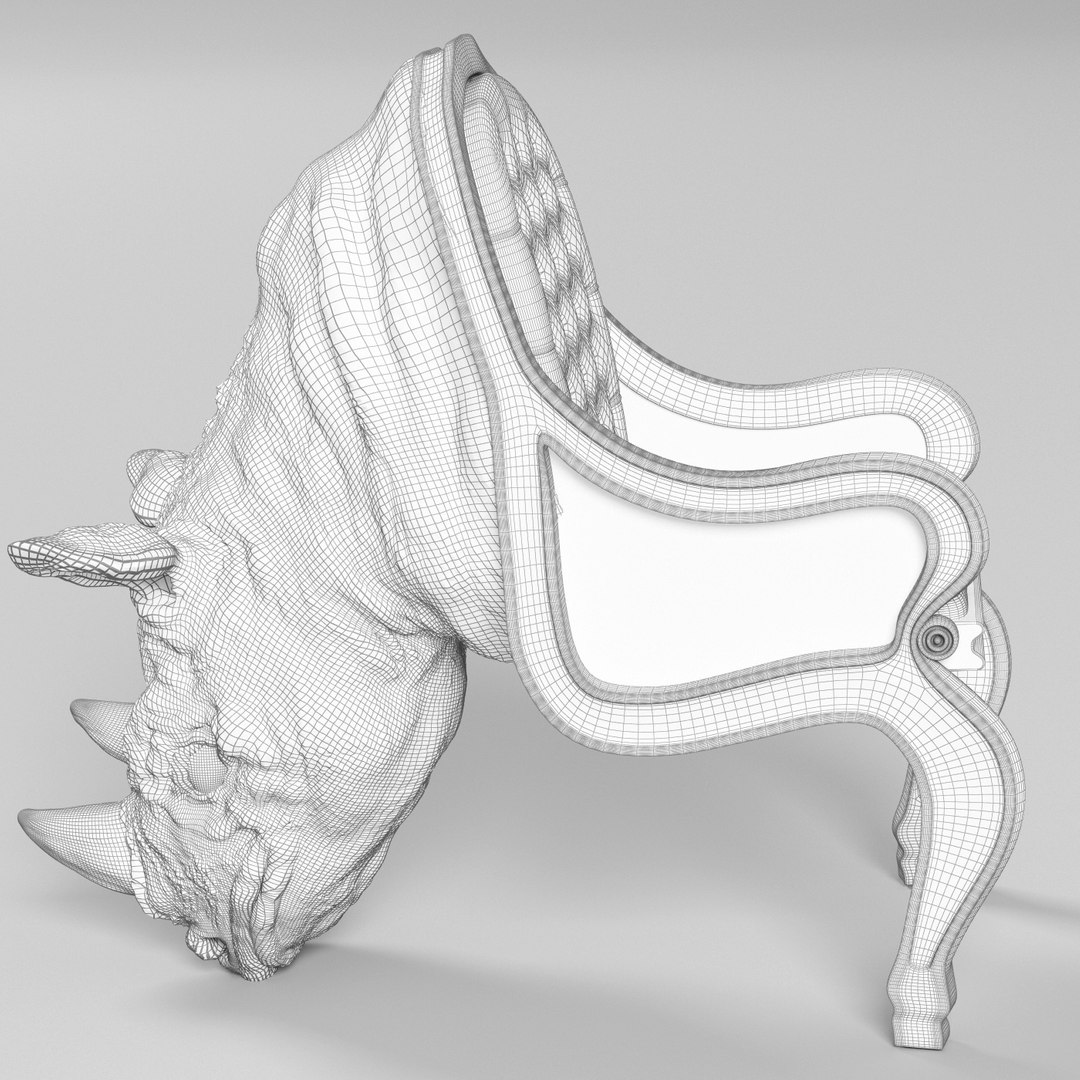 3d chair rhino