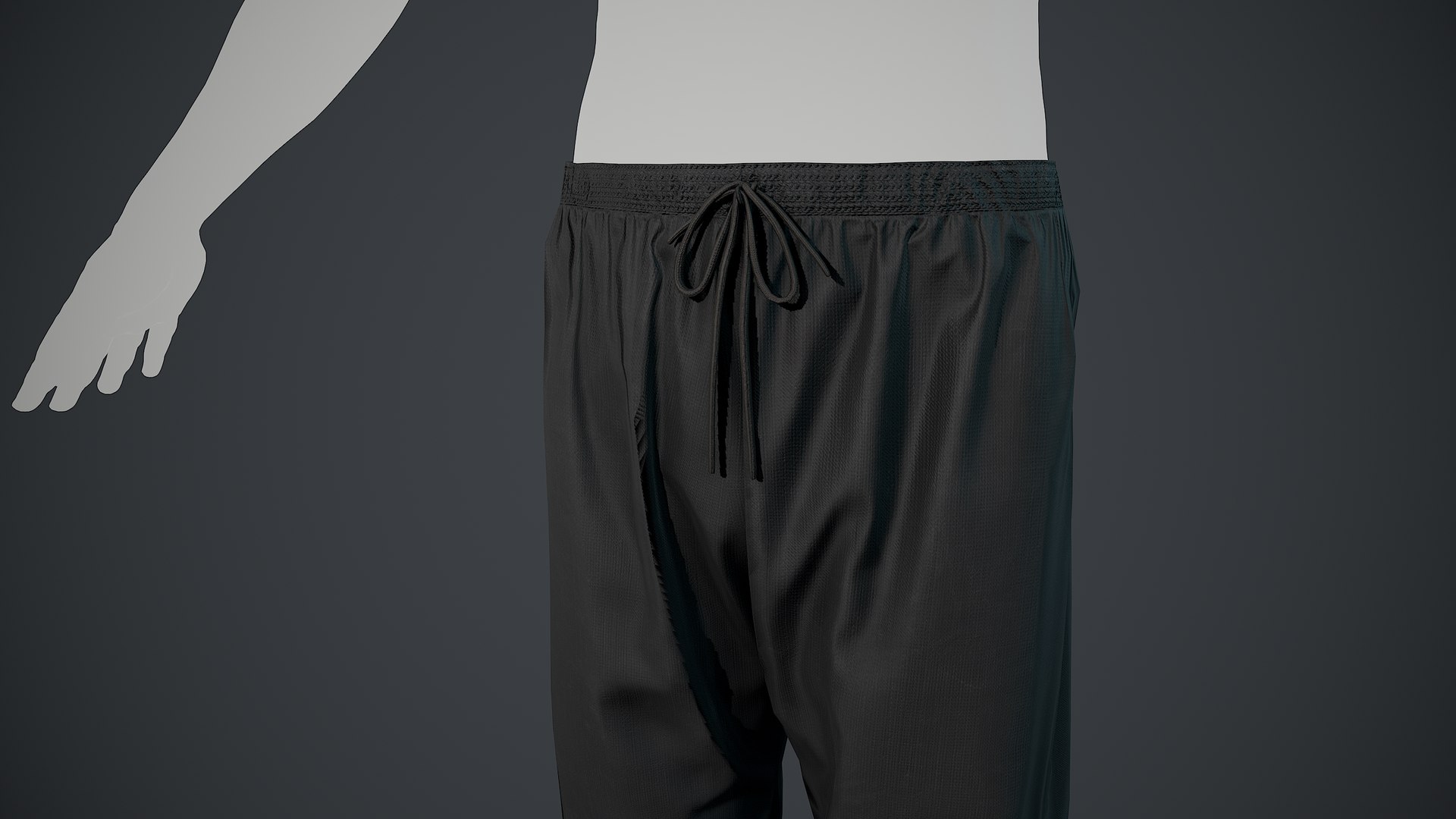Black Medieval Pants 3D - TurboSquid 2173043