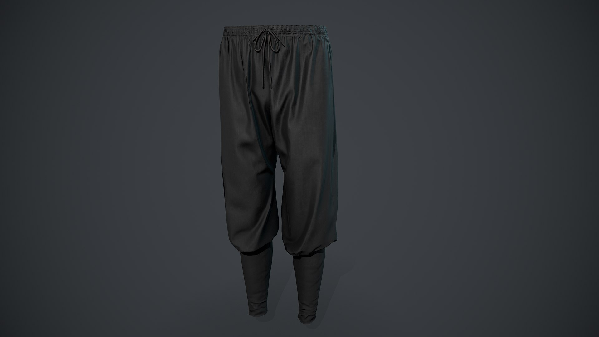 Black Medieval Pants 3D - TurboSquid 2173043