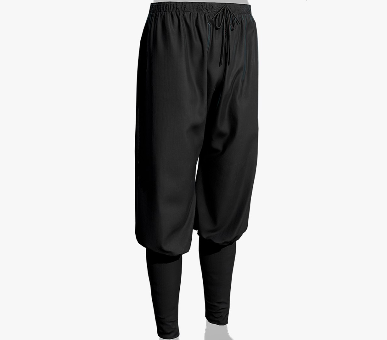 Black Medieval Pants 3D - TurboSquid 2173043