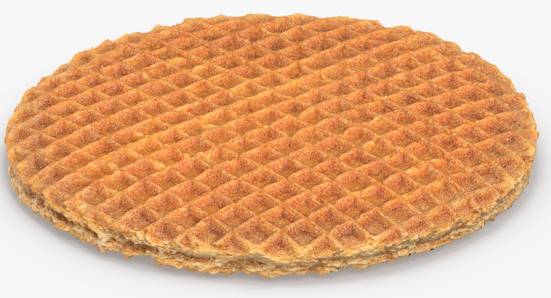 Caramel Waffle 01 Model - TurboSquid 1548936