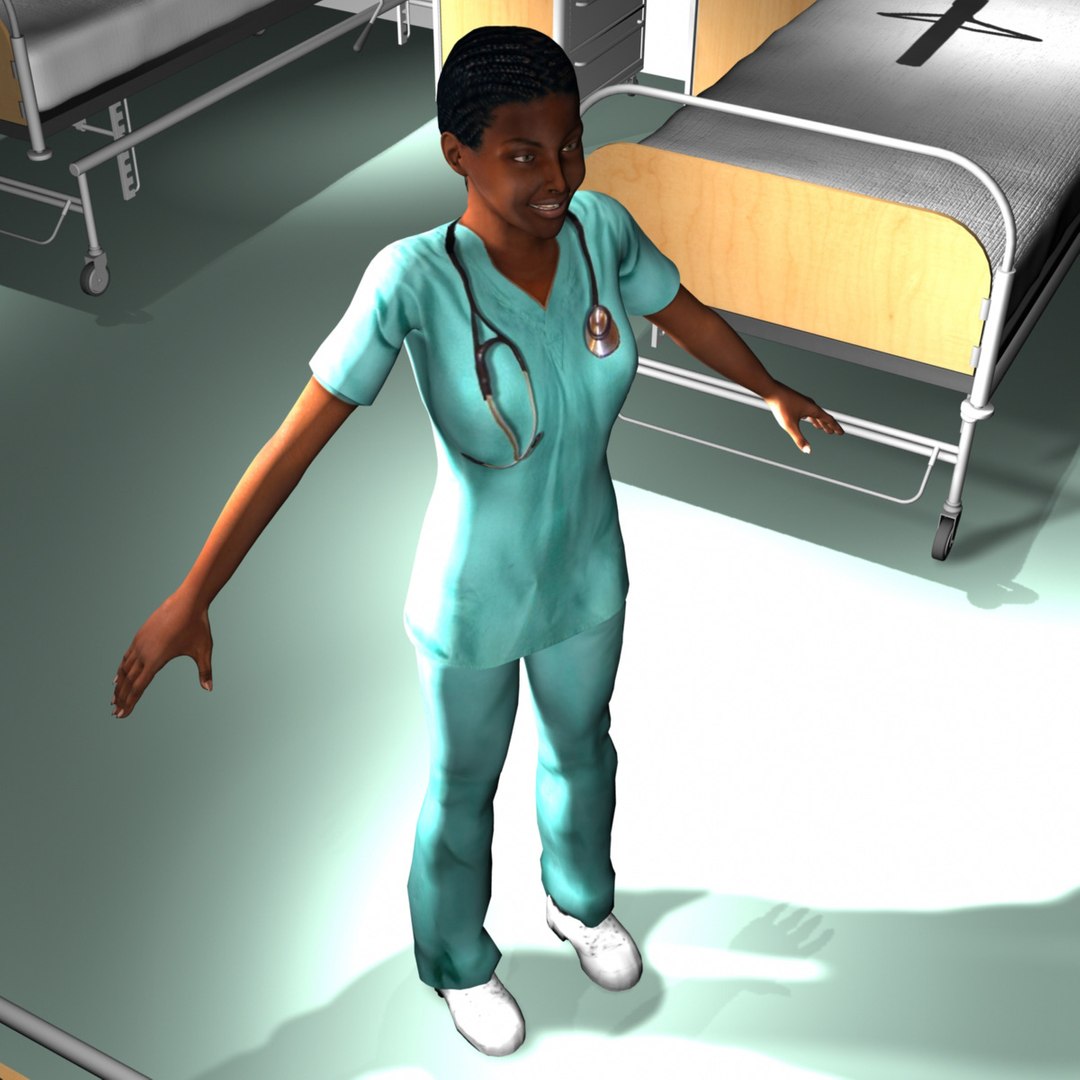 3d Model Female Medical Staff