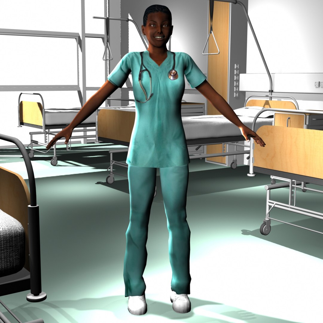 3d Model Female Medical Staff