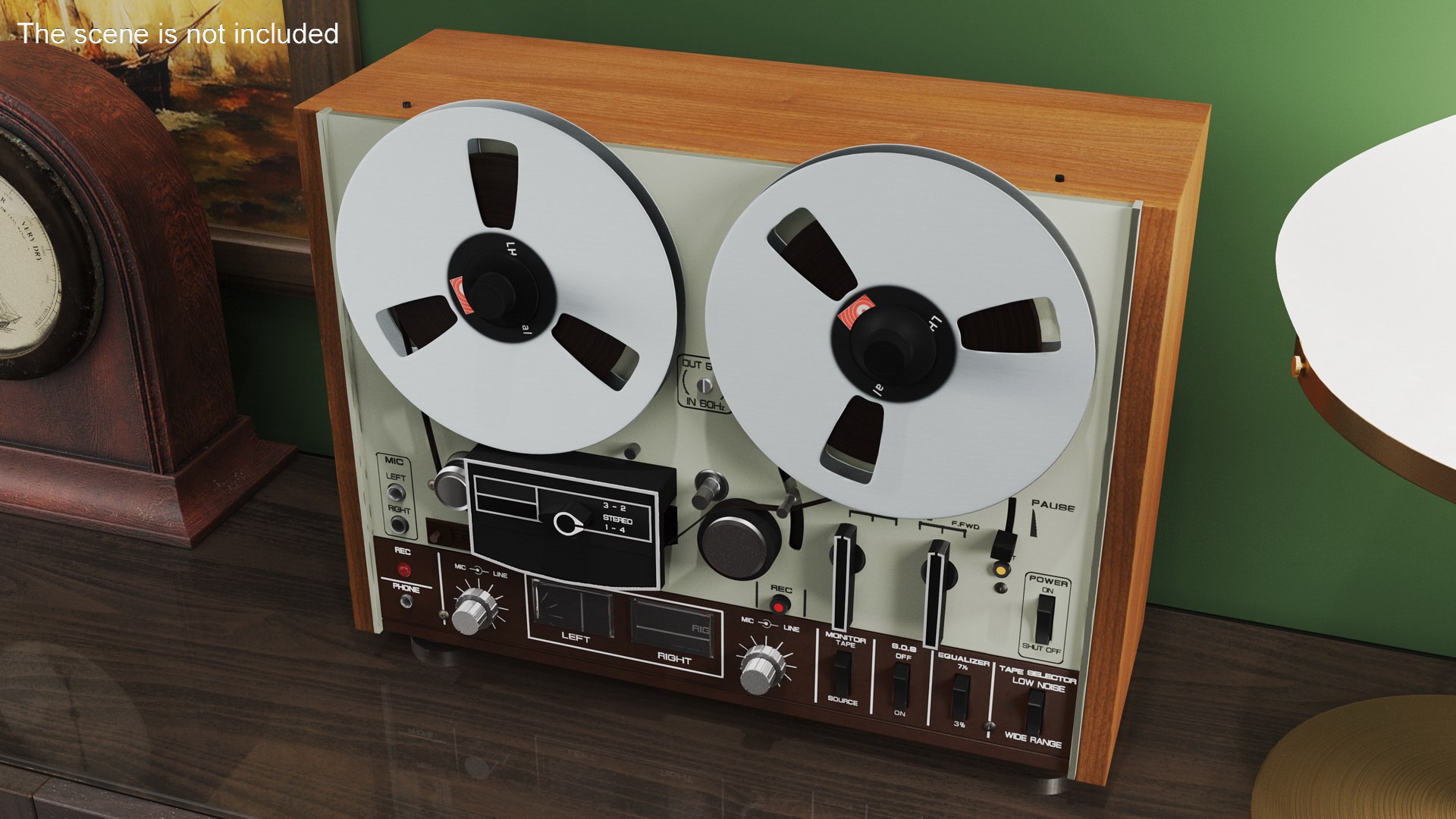 3D Retro Reel-to-Reel Tape Recorder Model - TurboSquid 2207099