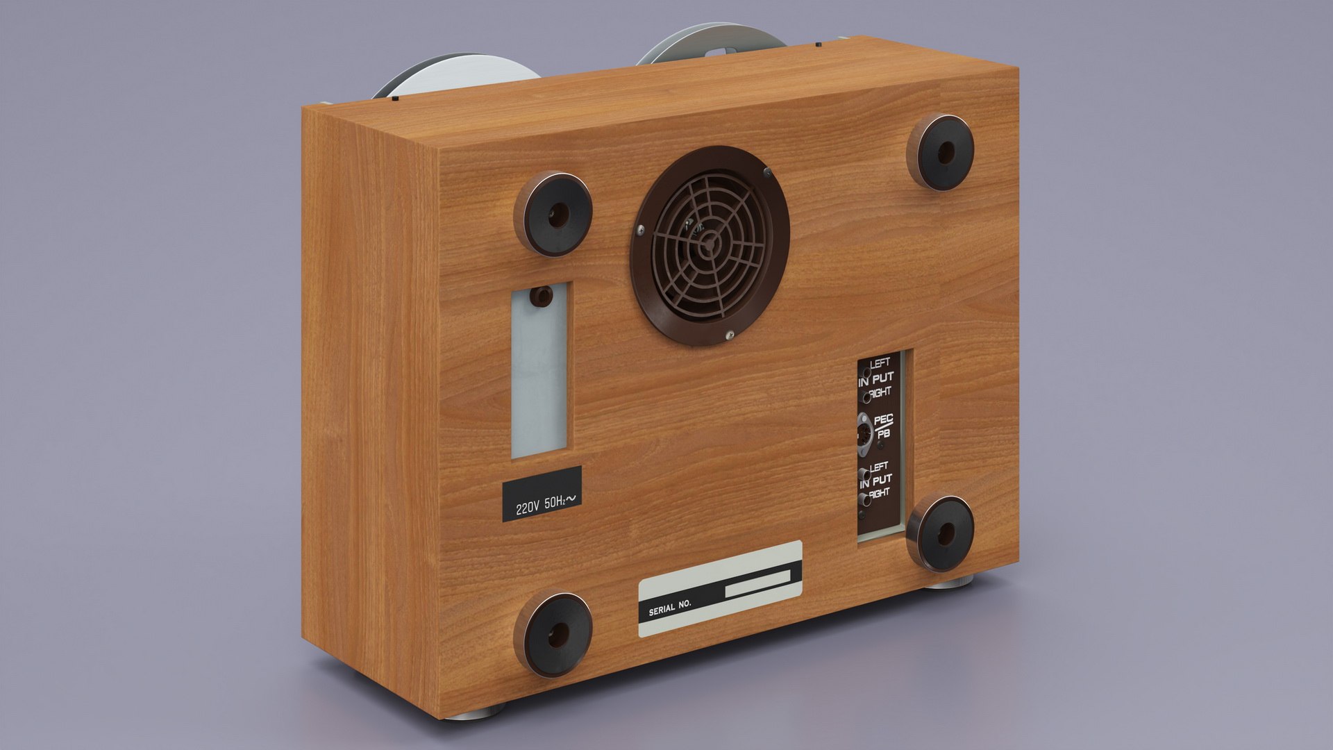 3D Retro Reel-to-Reel Tape Recorder Model - TurboSquid 2207099