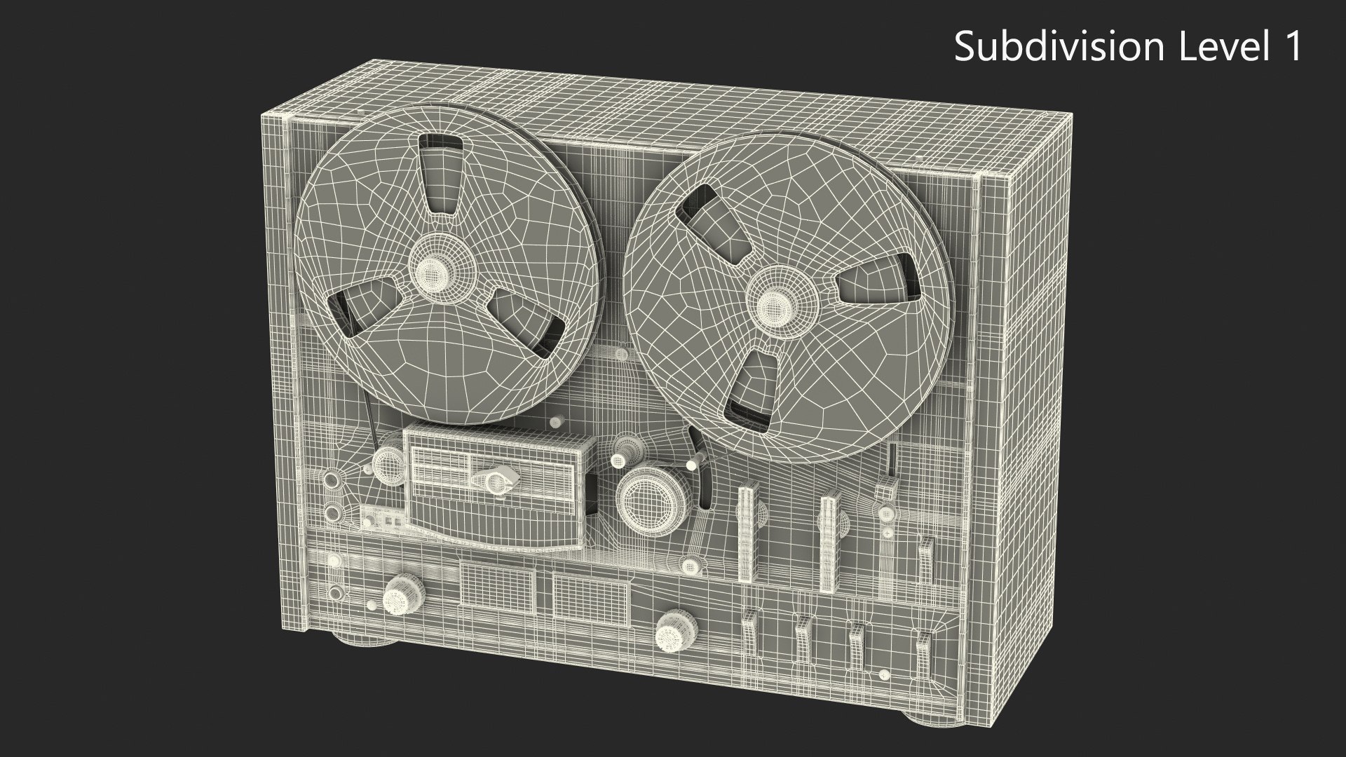 3D Retro Reel-to-Reel Tape Recorder Model - TurboSquid 2207099