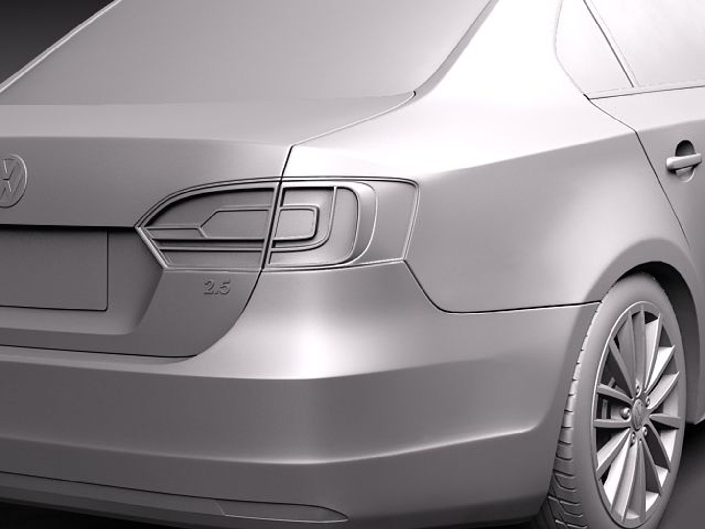 Volkswagen Jetta Sedan 2011 3d Model