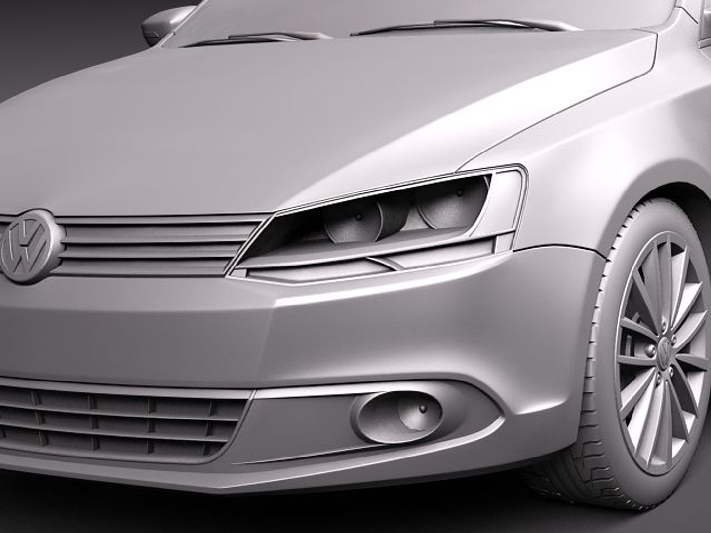 Volkswagen Jetta Sedan 2011 3d Model