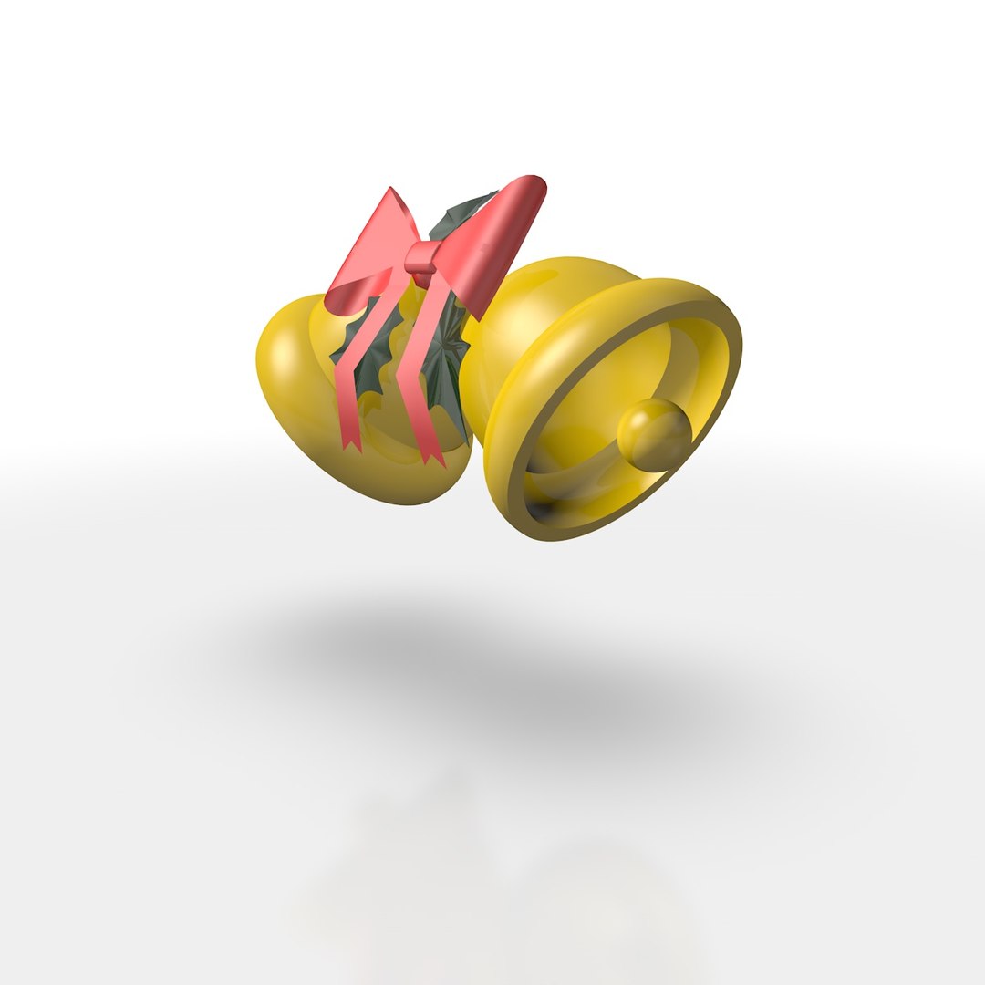 3D Model Christmas Bells - TurboSquid 1276594
