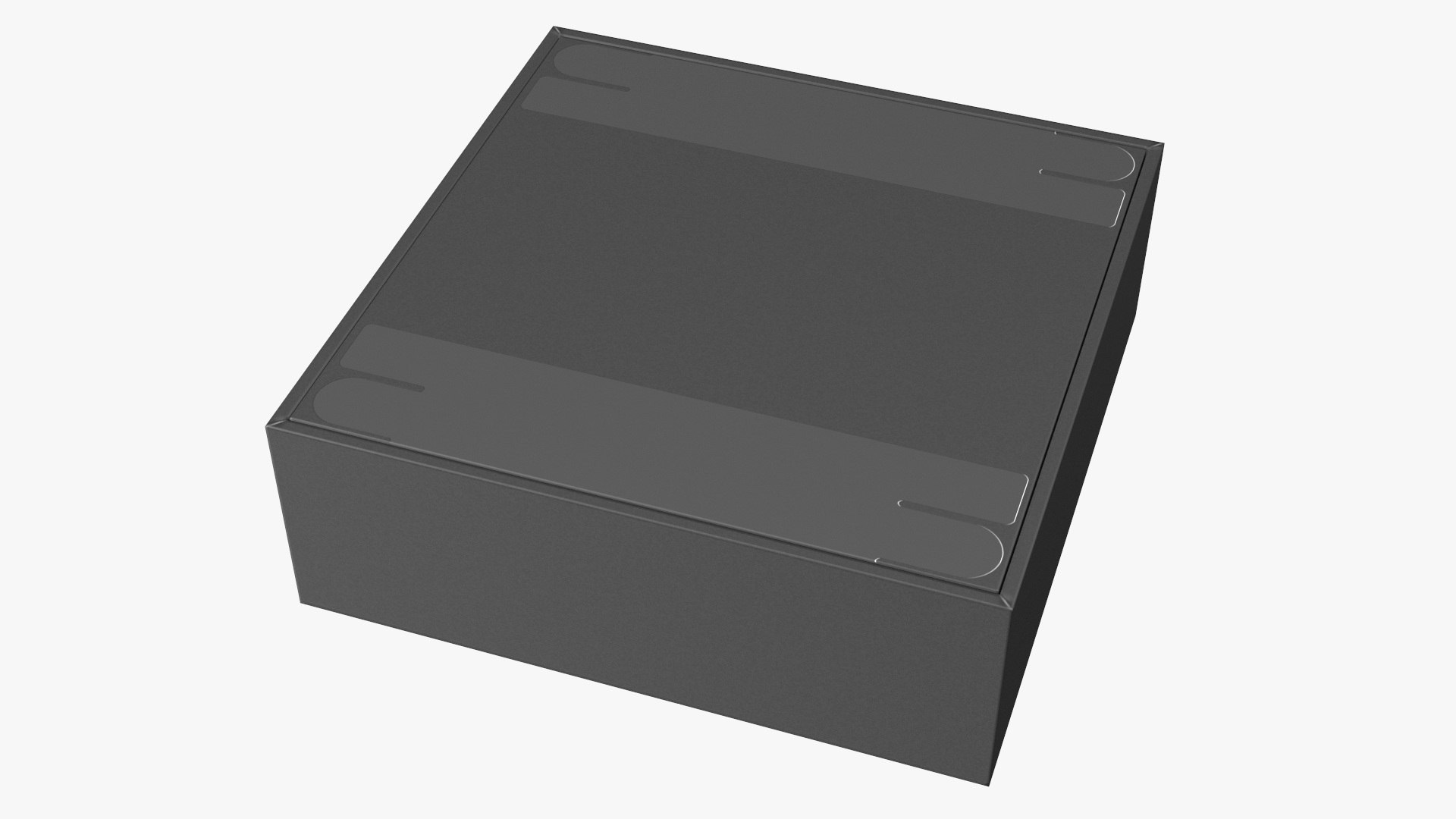 Square Box Black 3D Model - TurboSquid 2213209