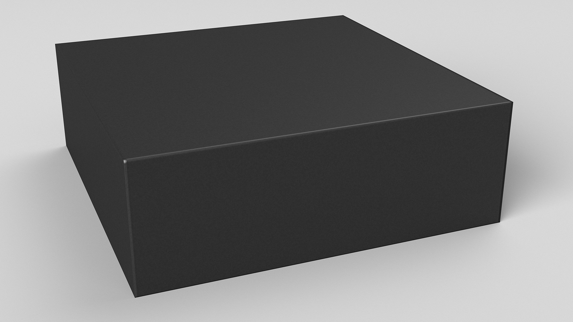 Square Box Black 3D Model - TurboSquid 2213209