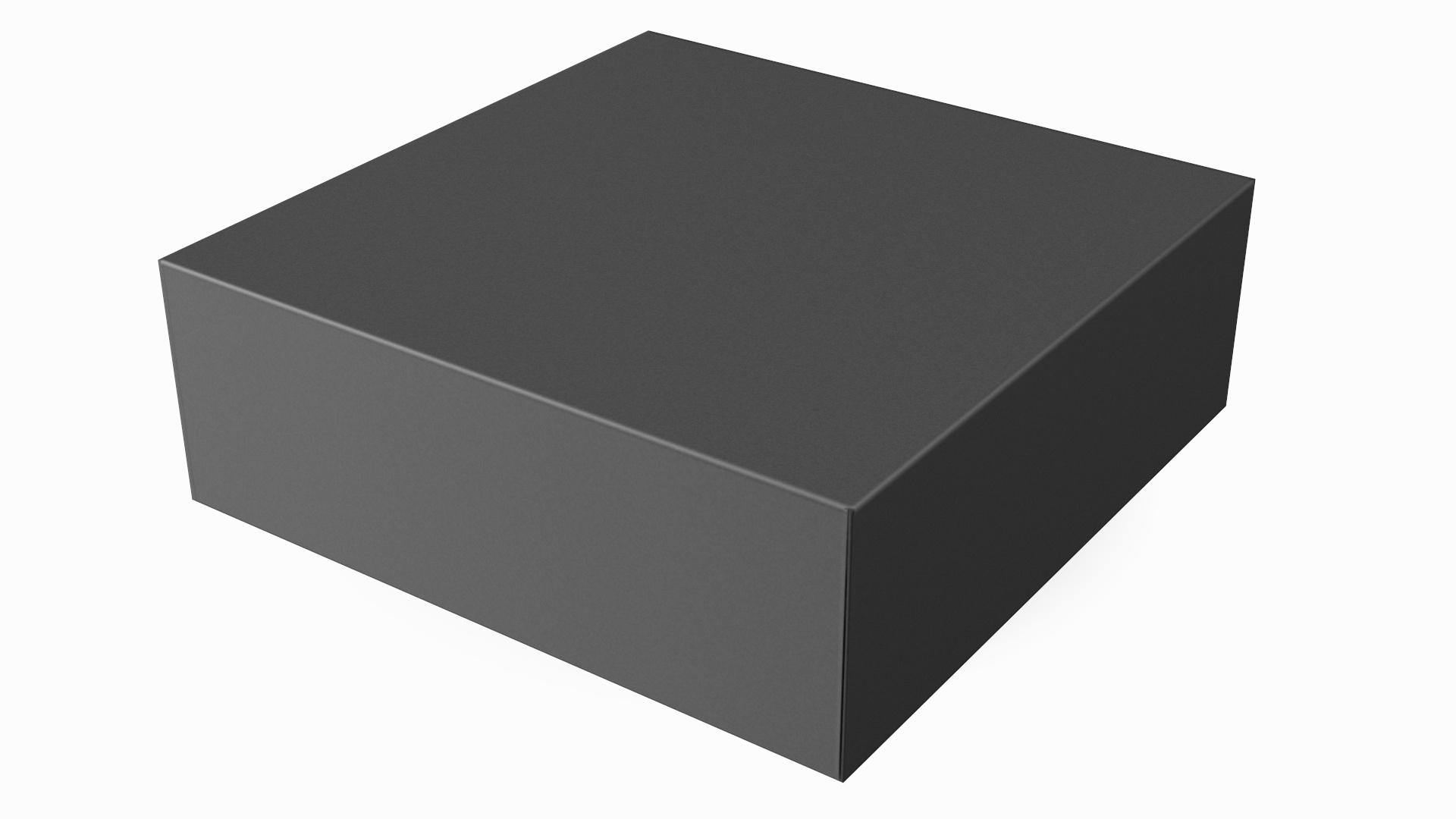 Square Box Black 3D Model - TurboSquid 2213209