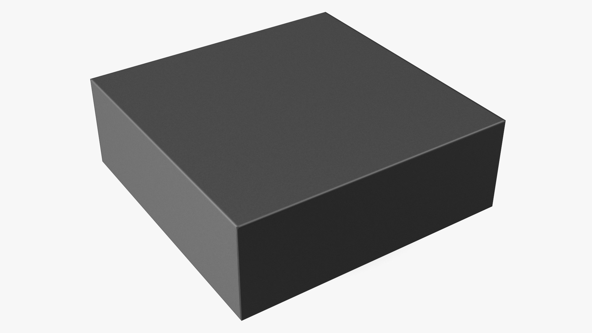 Square Box Black 3D Model - TurboSquid 2213209