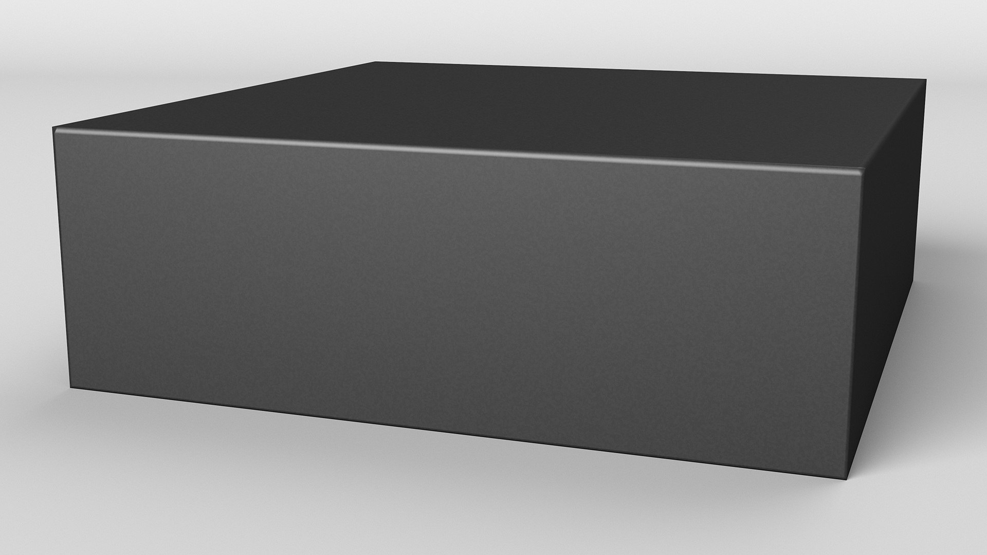 Square Box Black 3D Model - TurboSquid 2213209