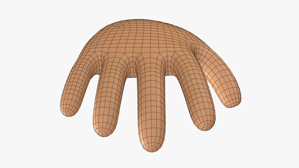 3d model cartoon hand