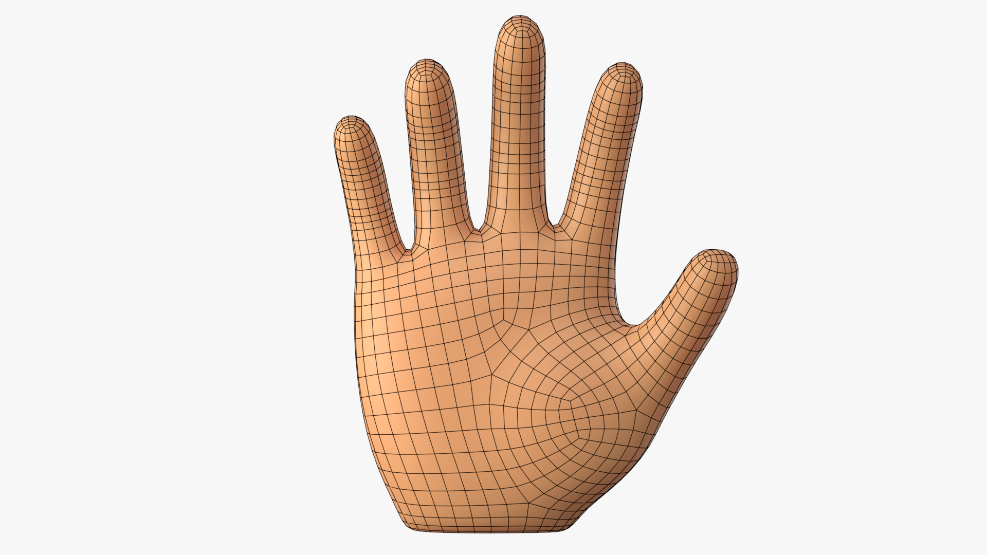 3d model cartoon hand