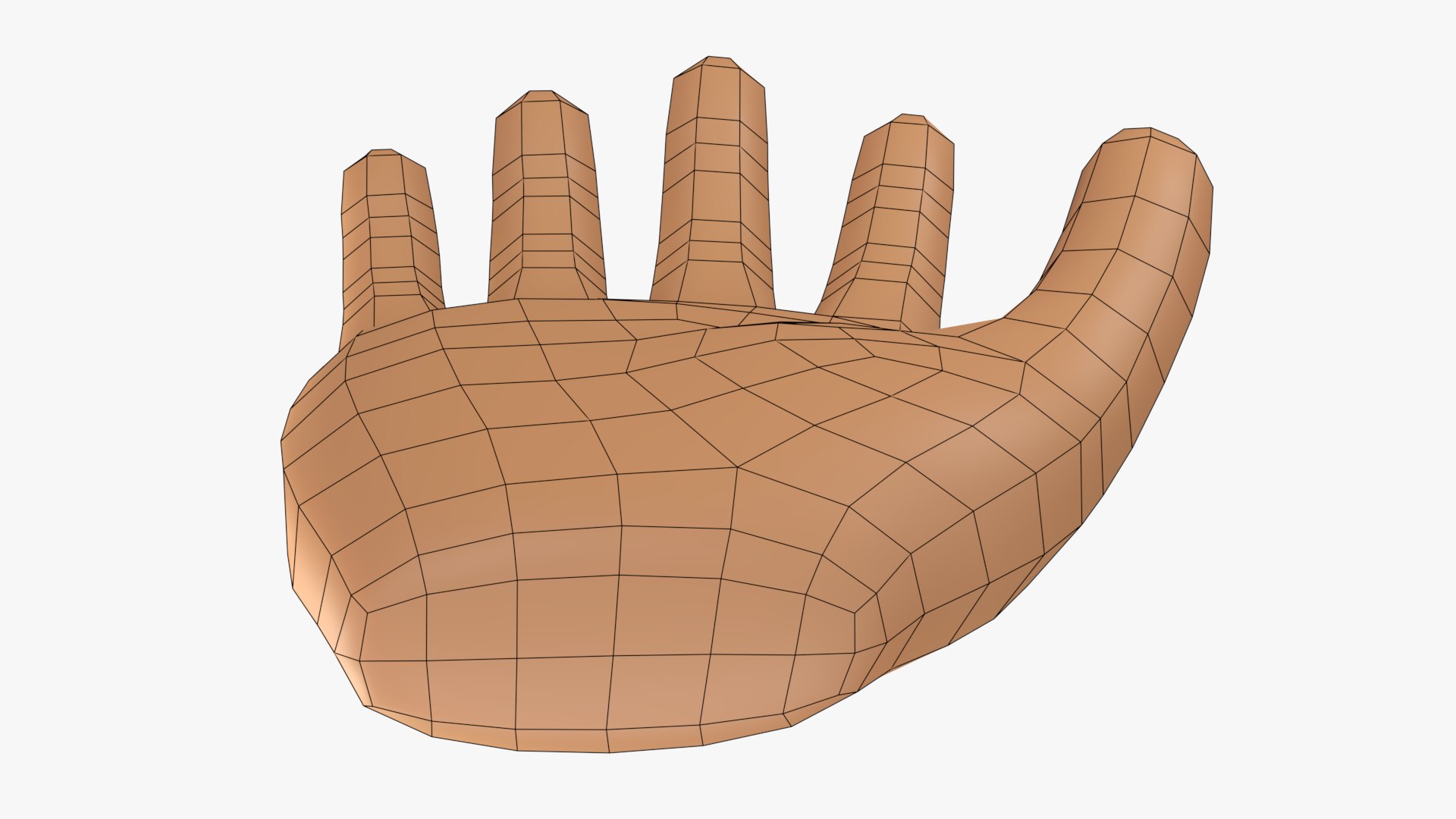 3d Model Cartoon Hand