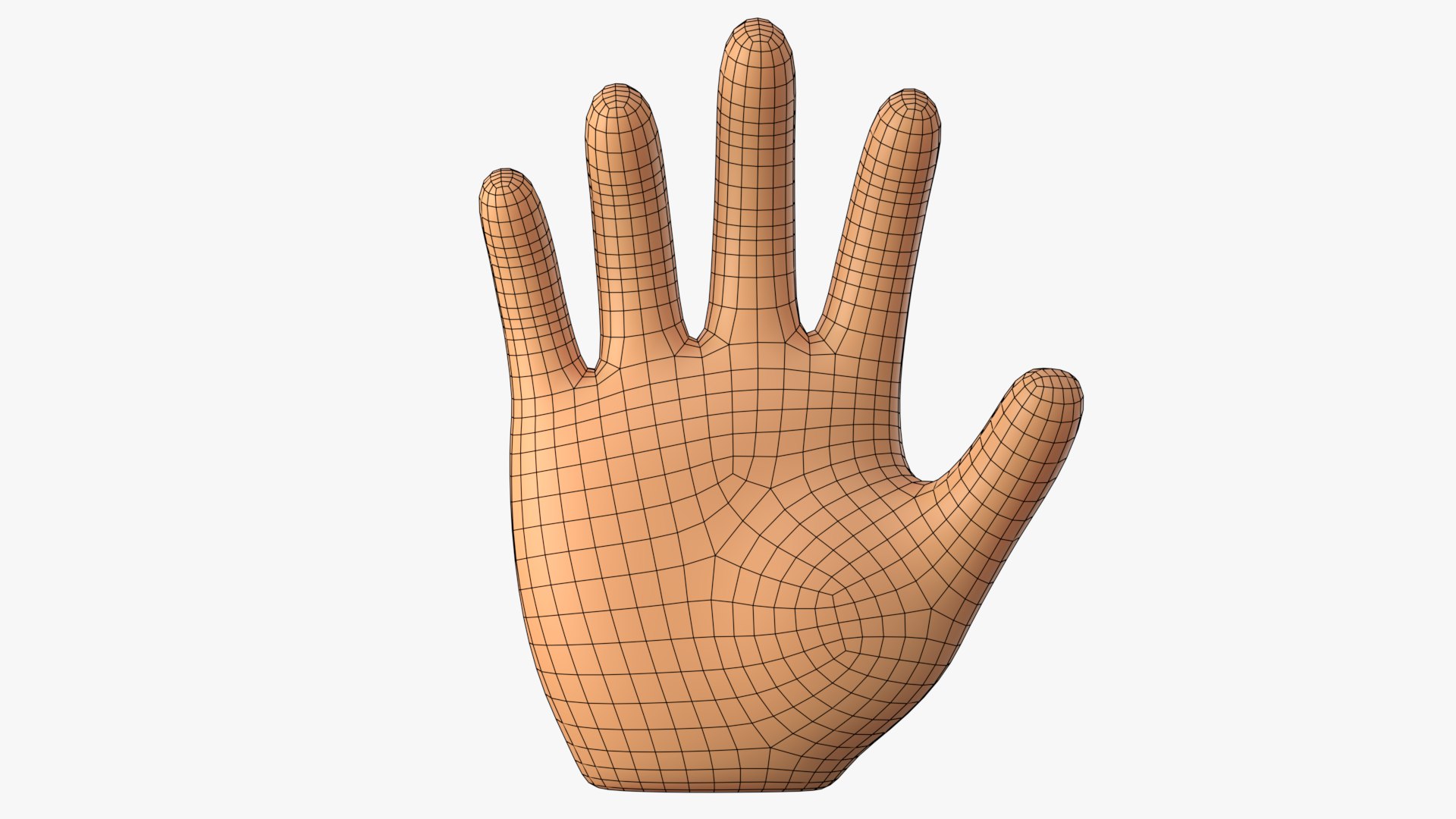 3d Model Cartoon Hand