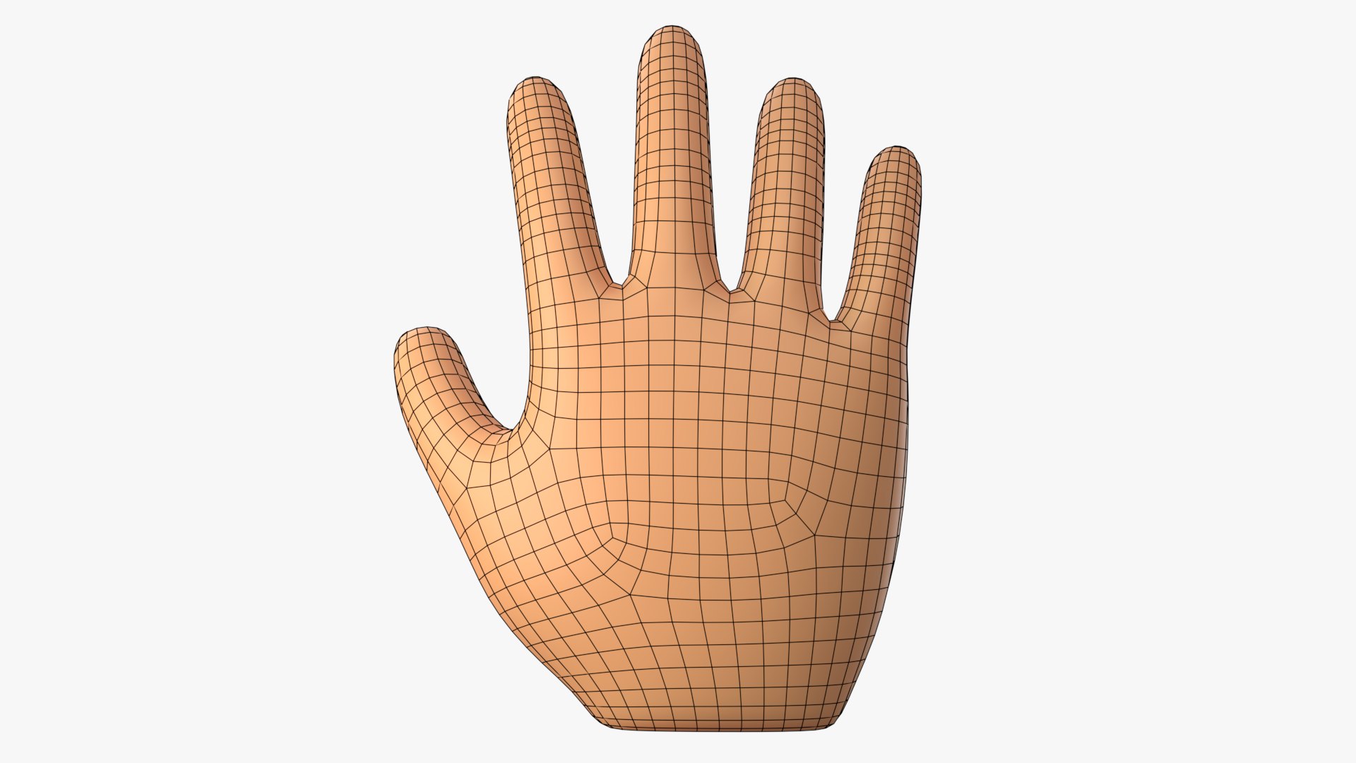 3d Model Cartoon Hand