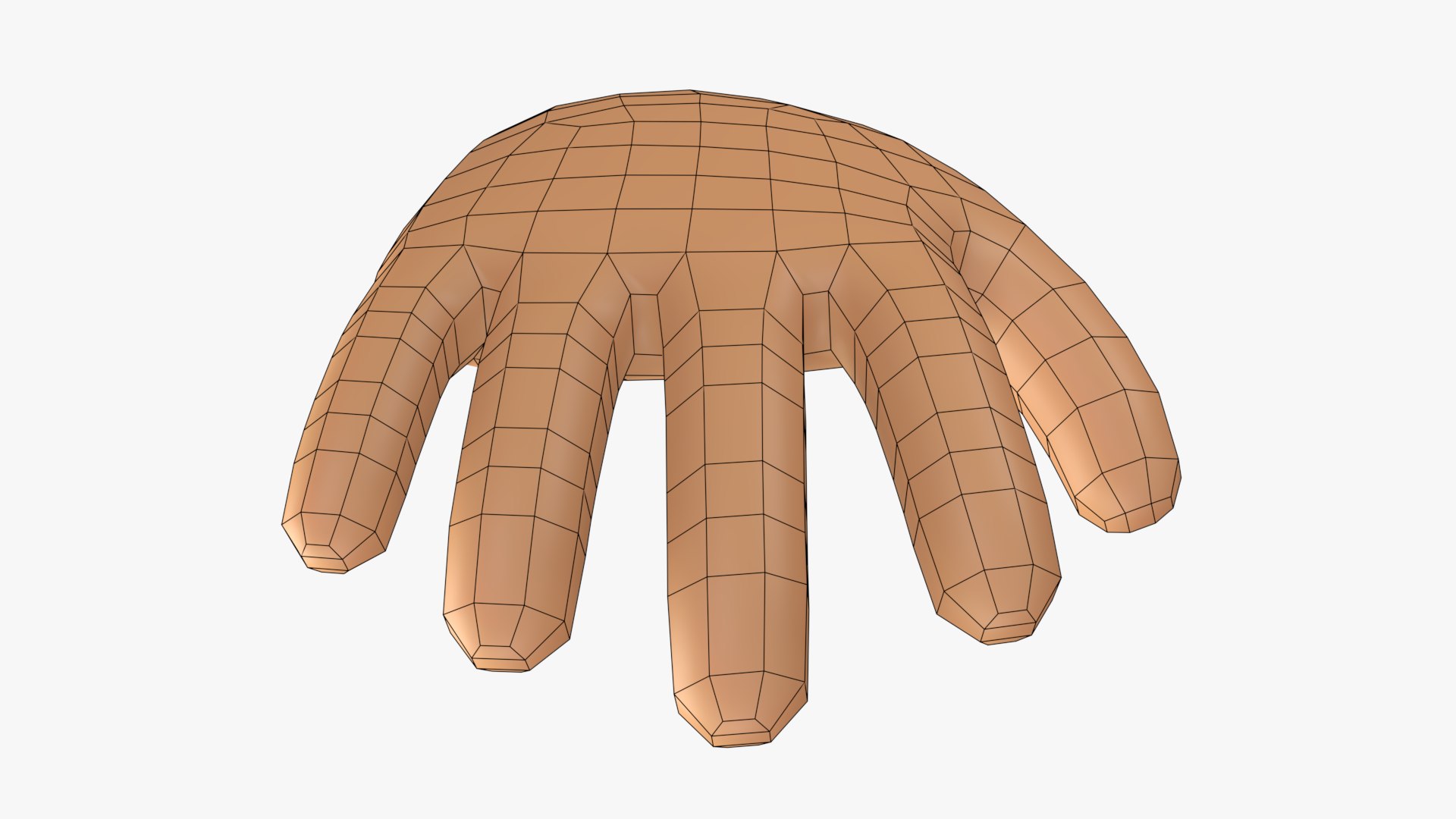 3d Model Cartoon Hand