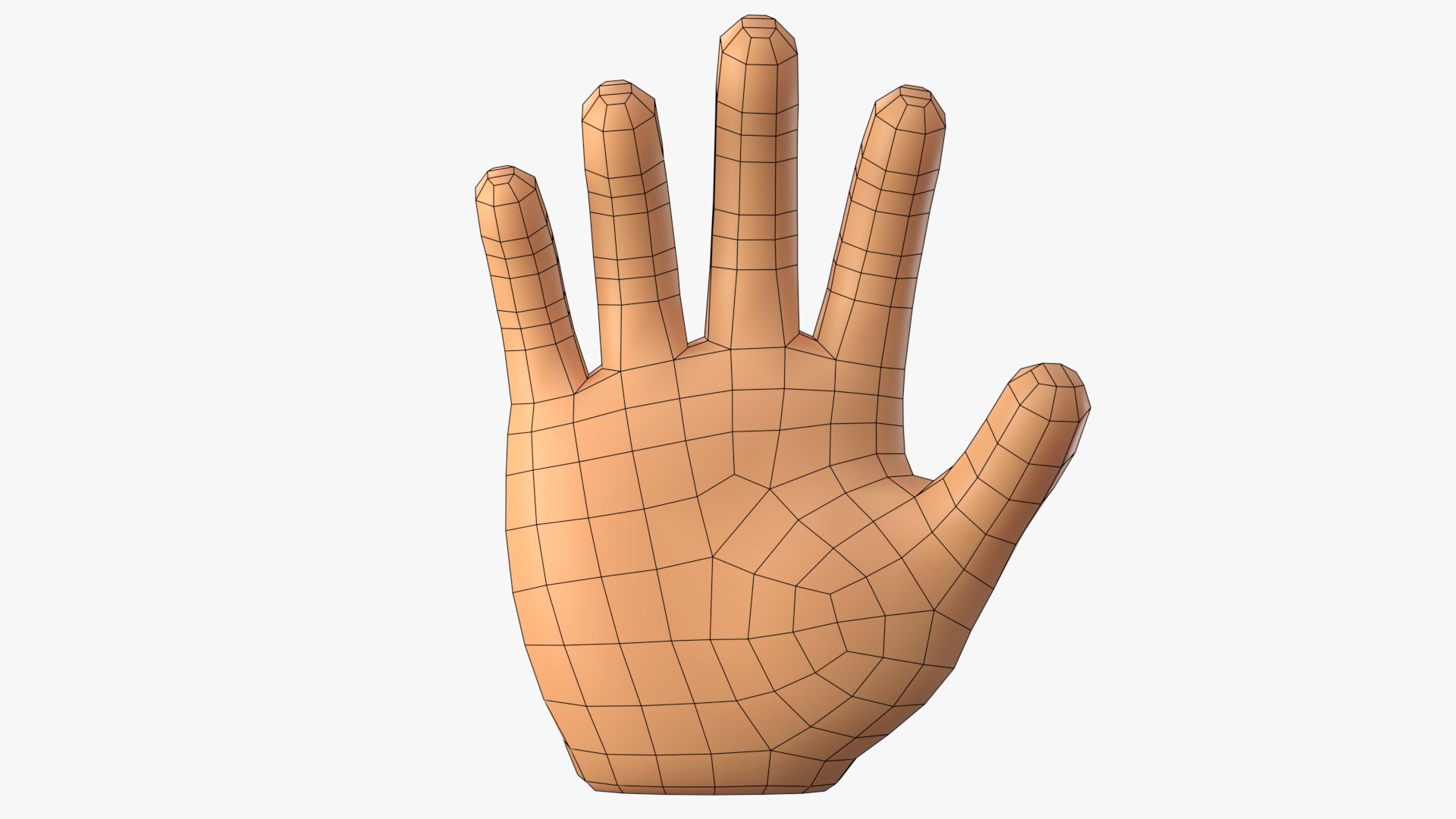 3d Model Cartoon Hand