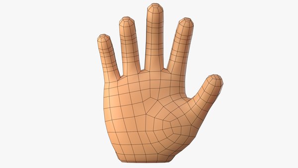3d model cartoon hand