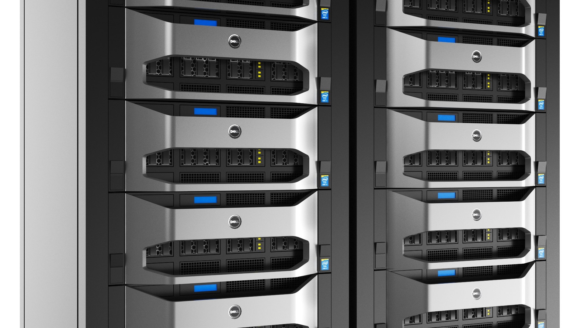 3D Two Detailed Server Racks Model - TurboSquid 2275338