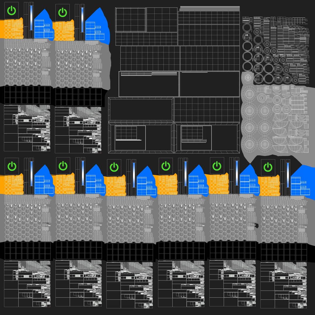 3D Two Detailed Server Racks Model - TurboSquid 2275338