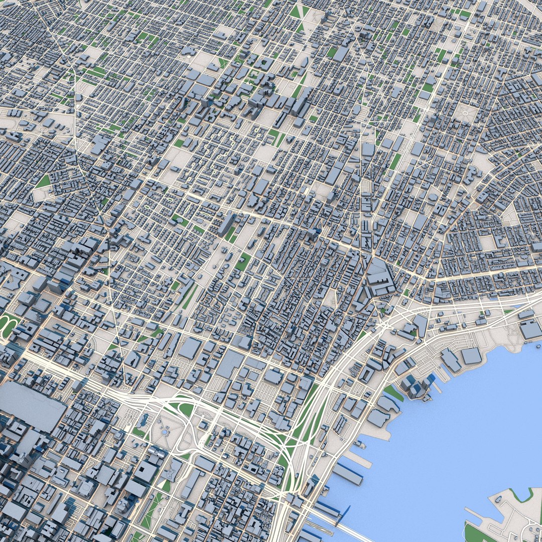 3D Philadelphia City Pennsylvania United States - TurboSquid 2315380