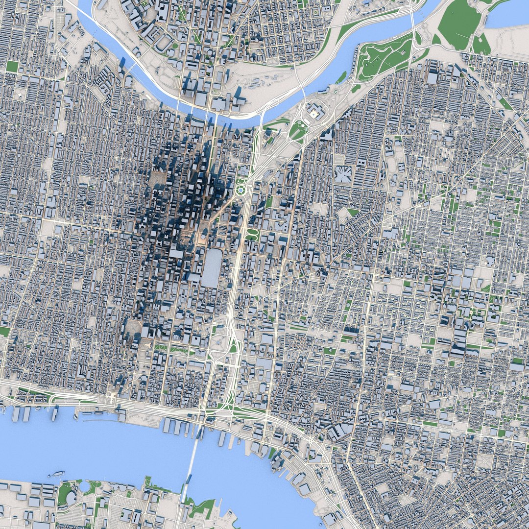 3D Philadelphia City Pennsylvania United States - TurboSquid 2315380