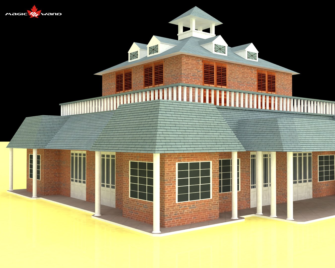3d Club House Model