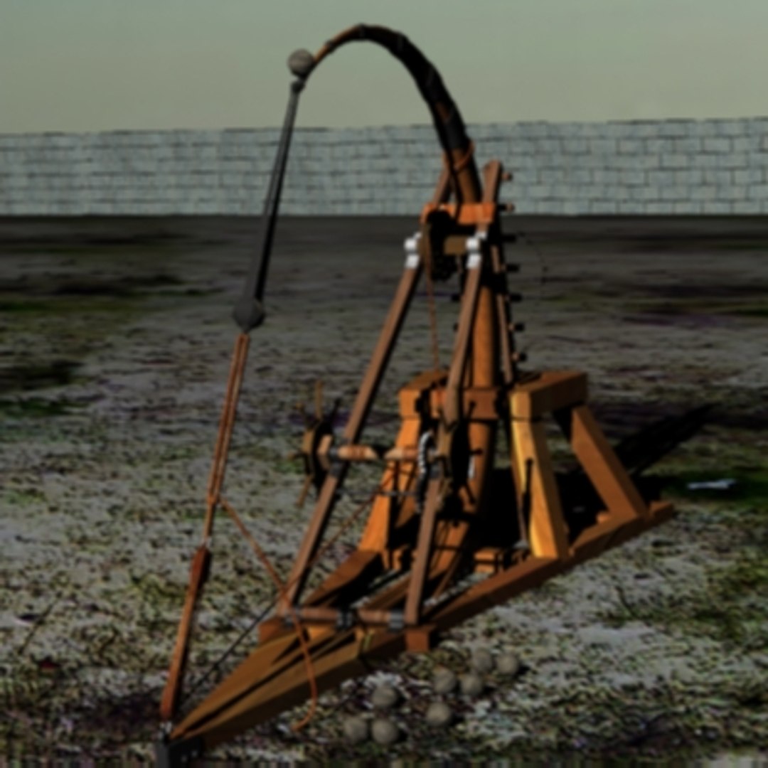 catapult stone 3d model