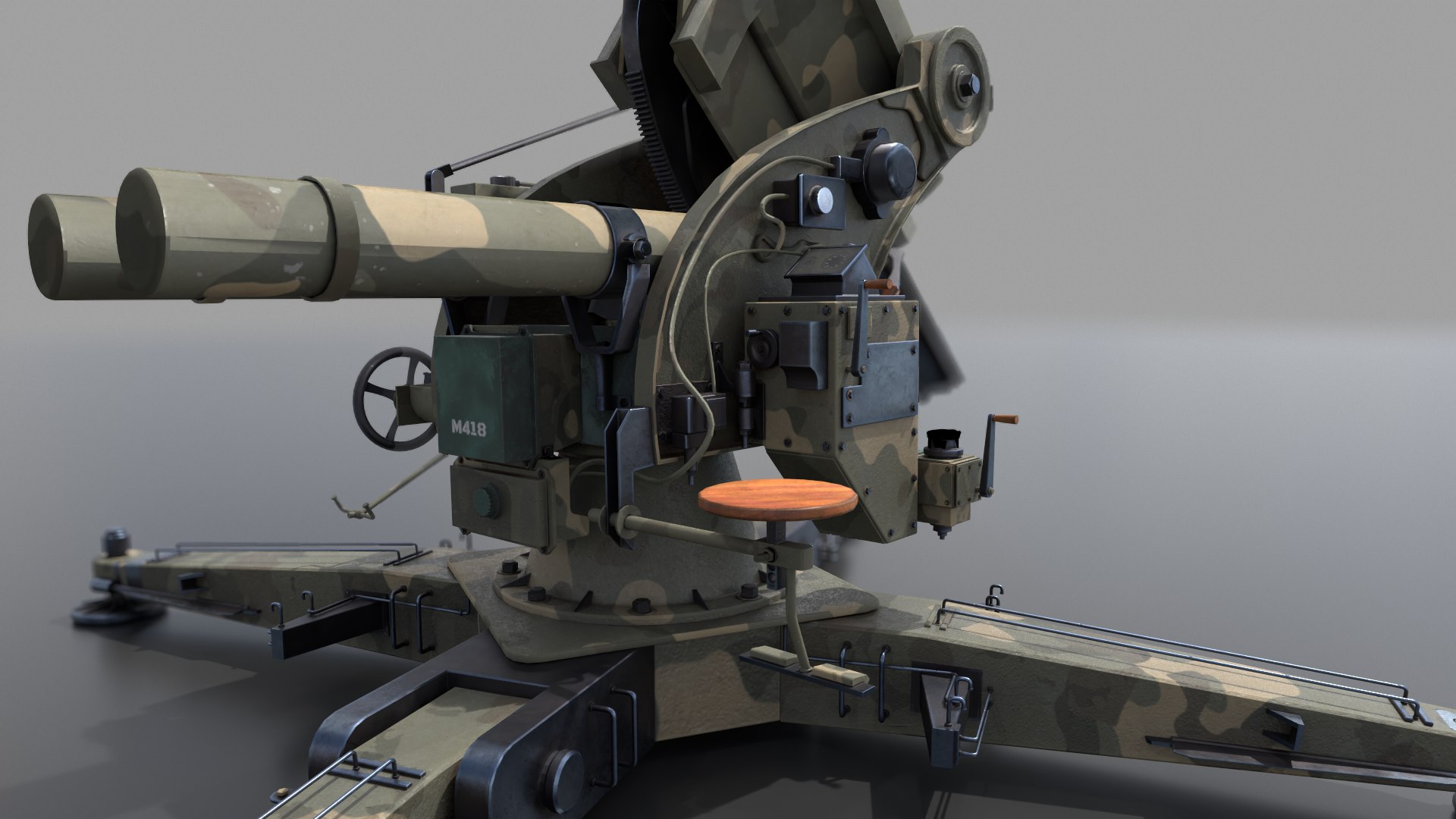 Flak 88 mm anti air craft and anti Tank with ammo 3D model - TurboSquid ...