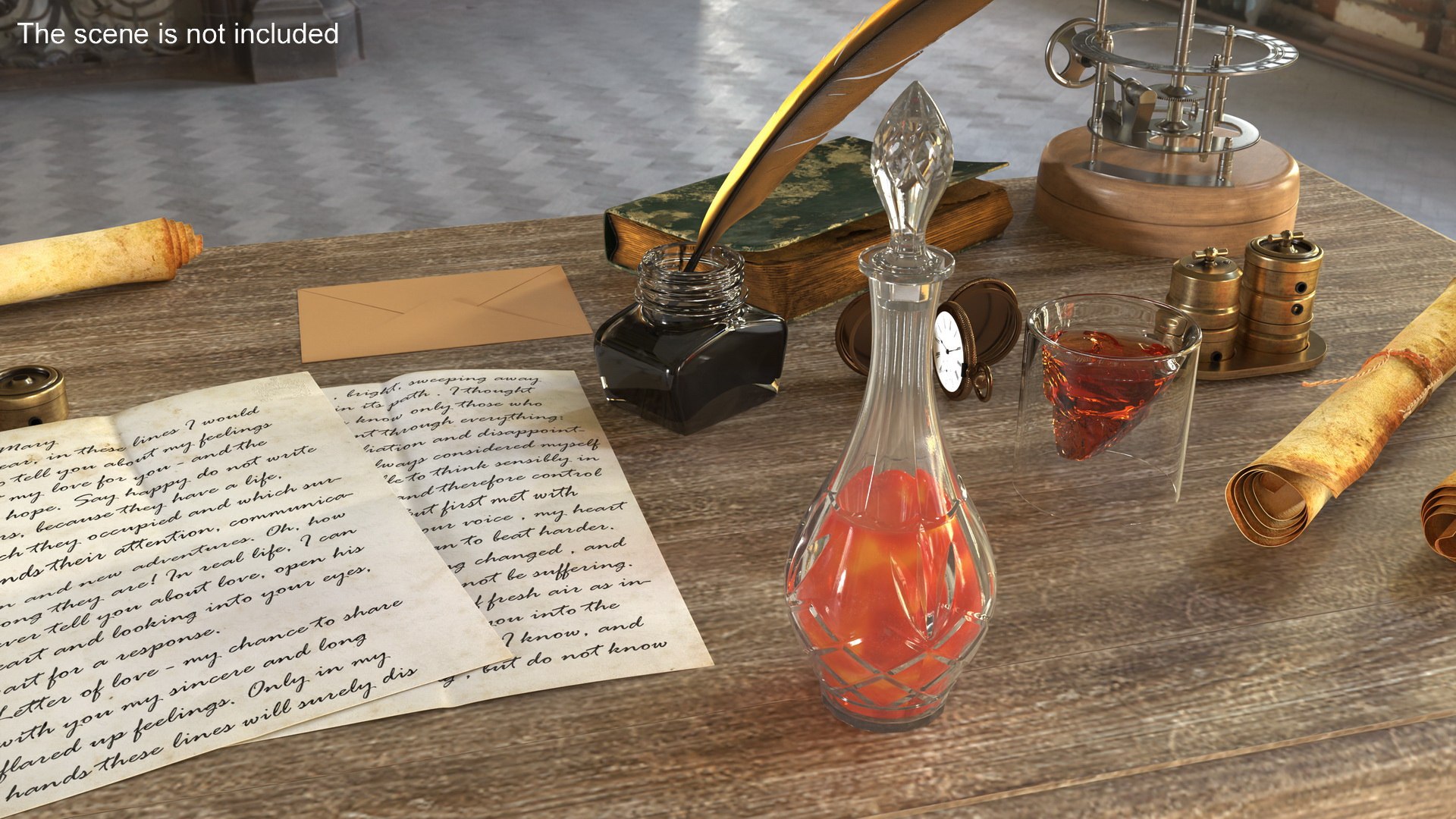 3D Crystal Cognac Decanter With Stopper - TurboSquid 2412589