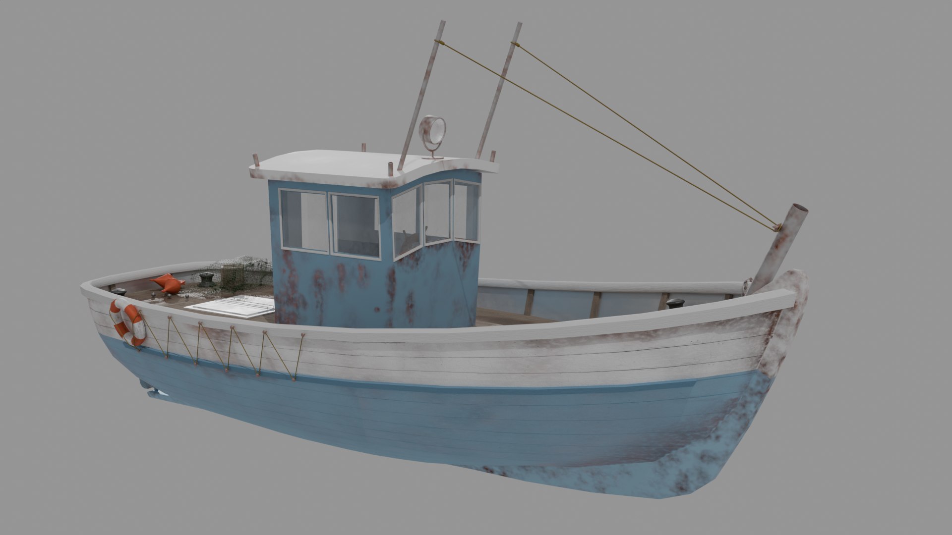 3D FISHING BOAT Model - TurboSquid 2275958
