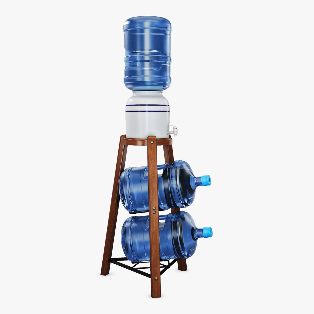 3D Water Dispenser And Storage Rack M 1 model - TurboSquid 1991244