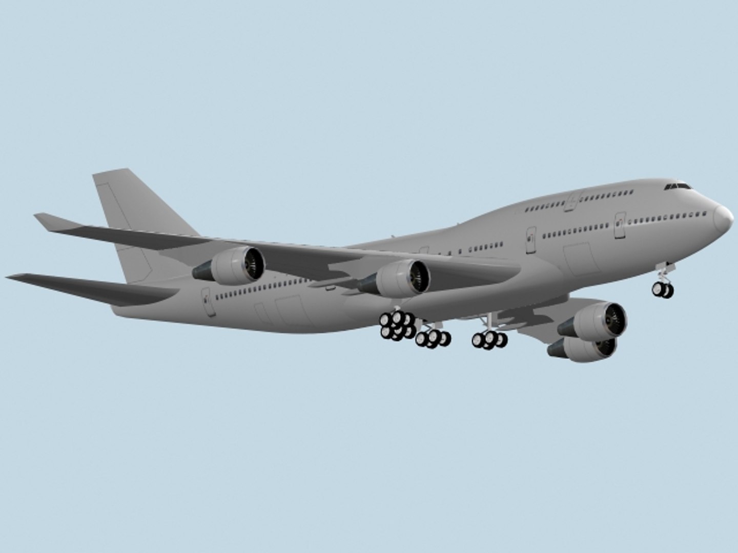3d Boeing 747-400