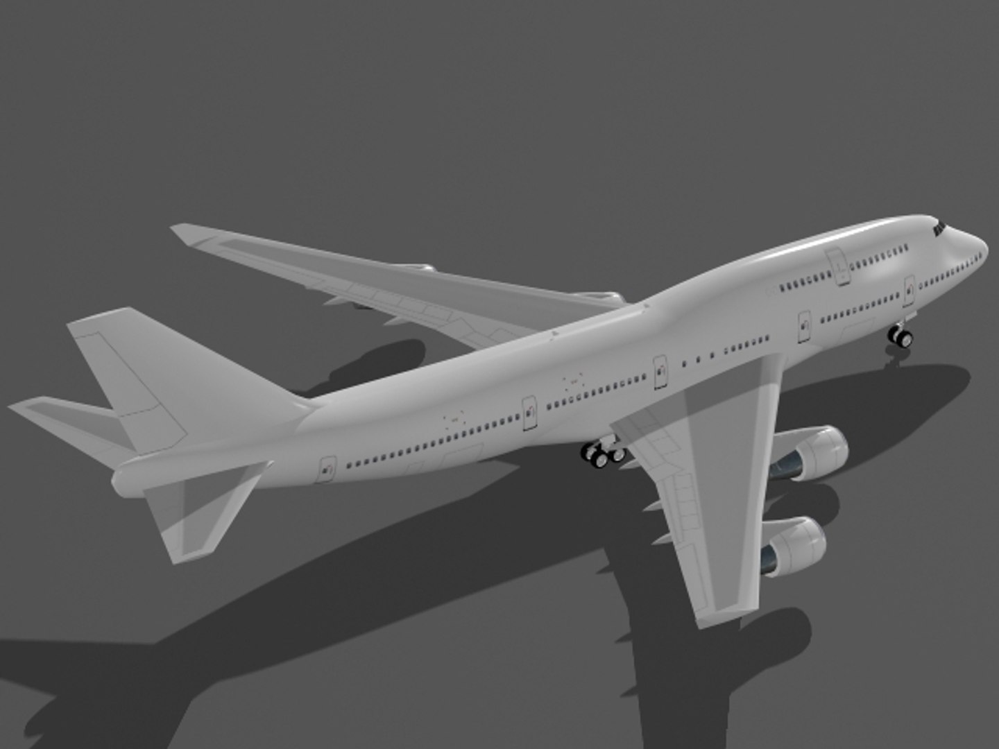3d Boeing 747-400