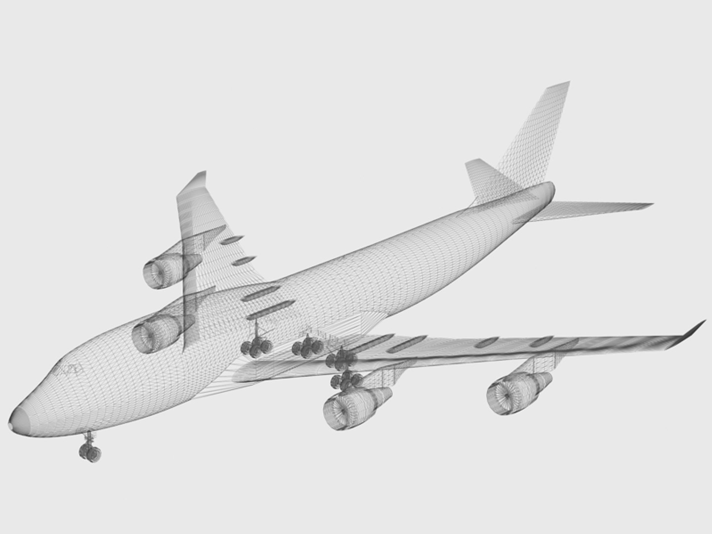 3d Boeing 747-400