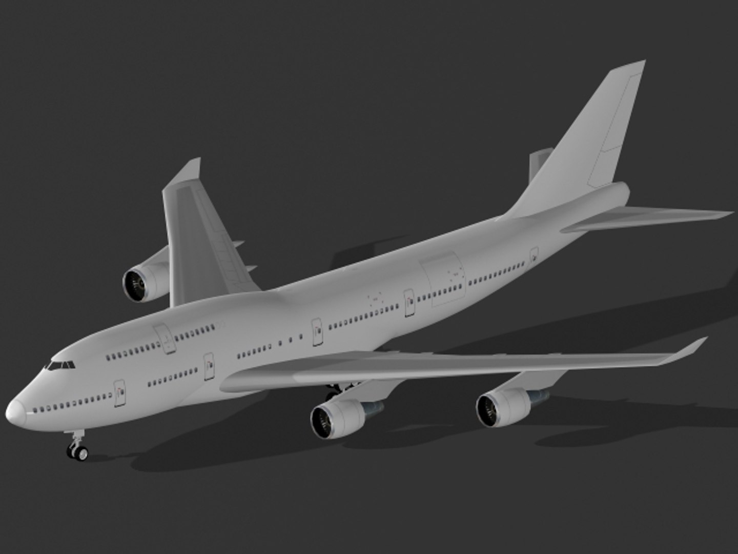 3d Boeing 747-400