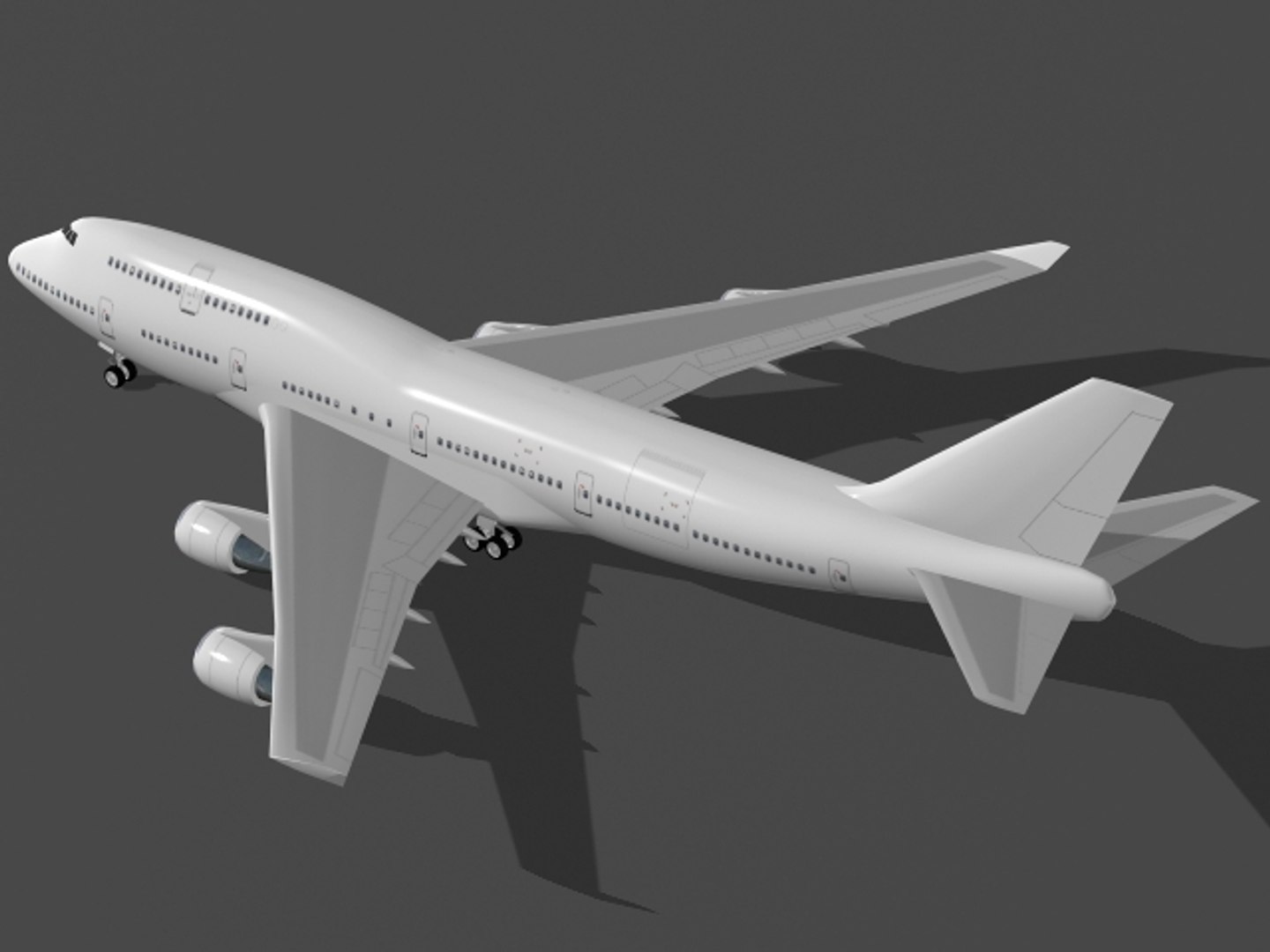3d Boeing 747-400
